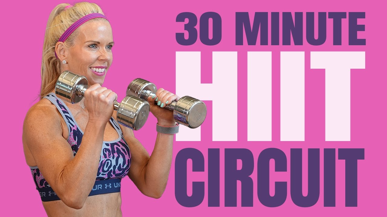 30 MINUTE HIIT CIRCUIT WITH WEIGHTS | Full Body Workout | High Impact ...