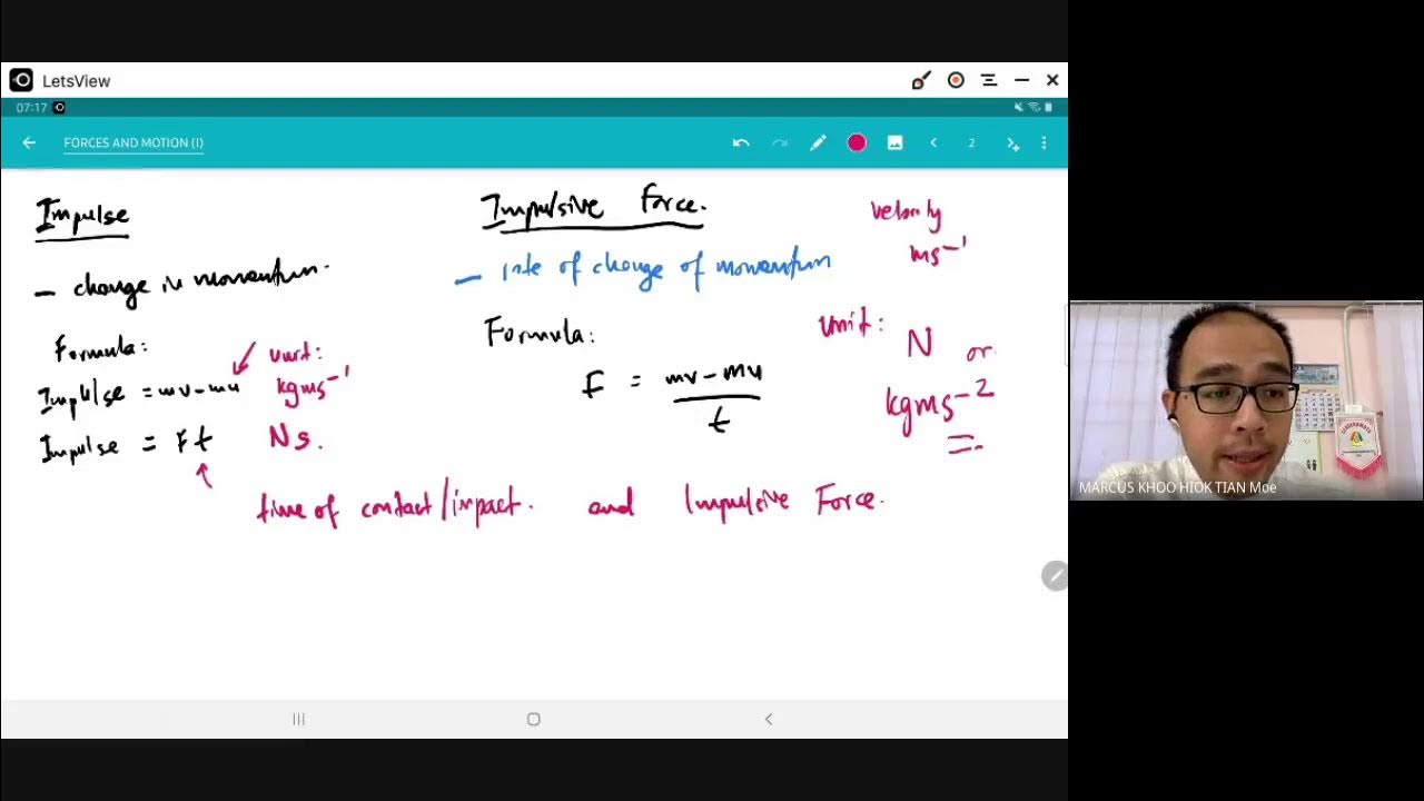Online Classroom Series 2021: Form 4 Physics Impulse and Impulsive ...