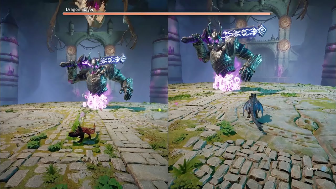 Split Fiction - Dragon Slayer Boss Fight Gameplay - YouTube