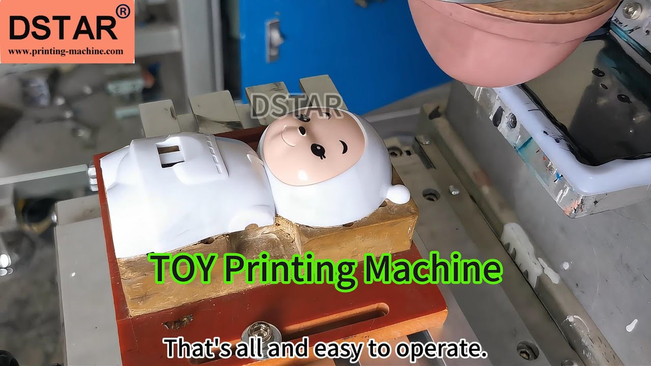 toys pad printing machine with single color - YouTube