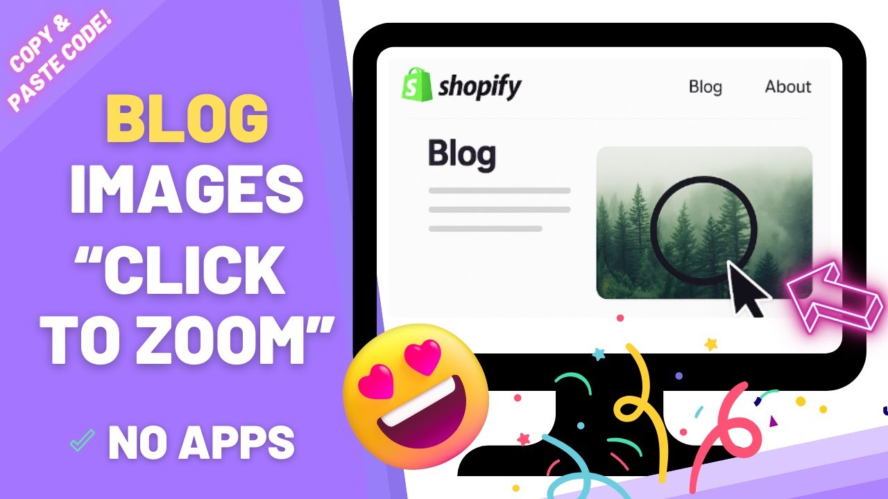 How to Zoom on your Shopify's Blog Images - YouTube