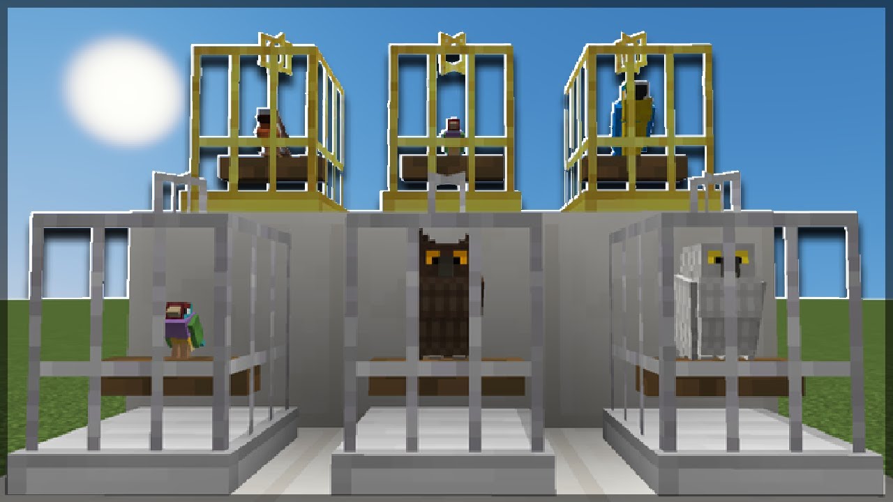 Novas AVES no Minecraft! MAIS de 30 ESPÉCIES! - YouTube