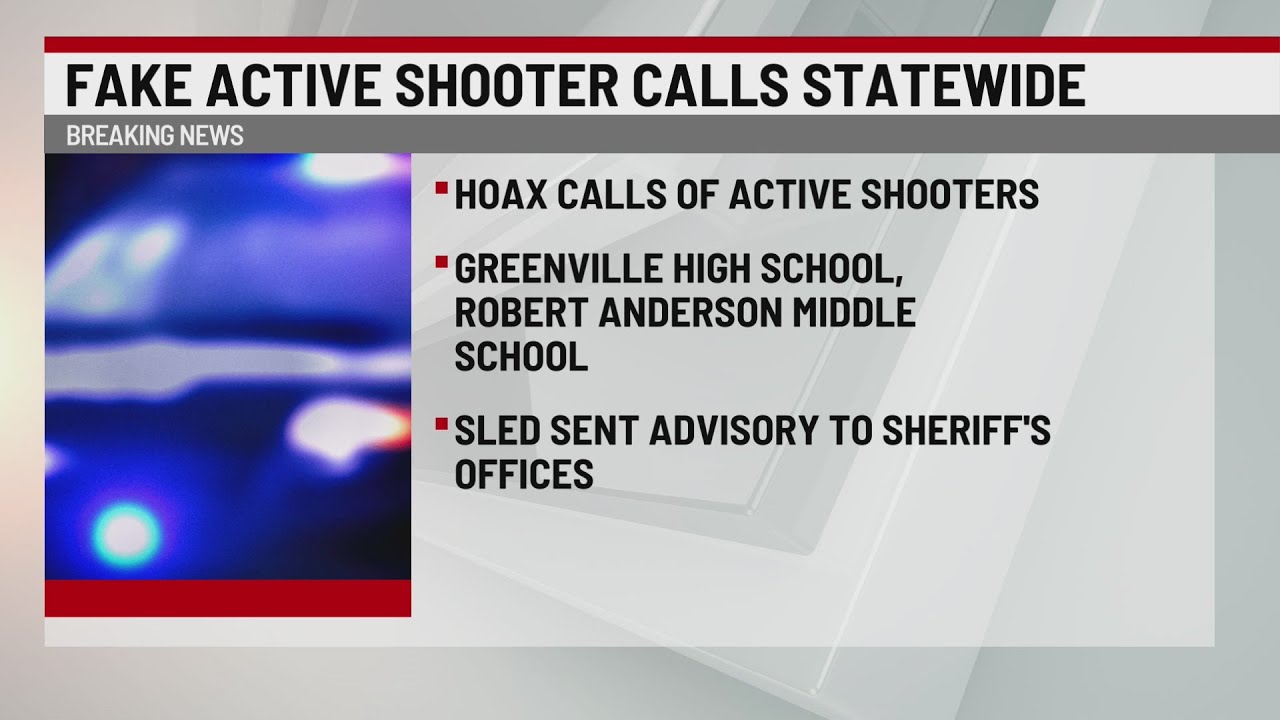 911 receives multiple fake active shooter calls at SC schools - YouTube