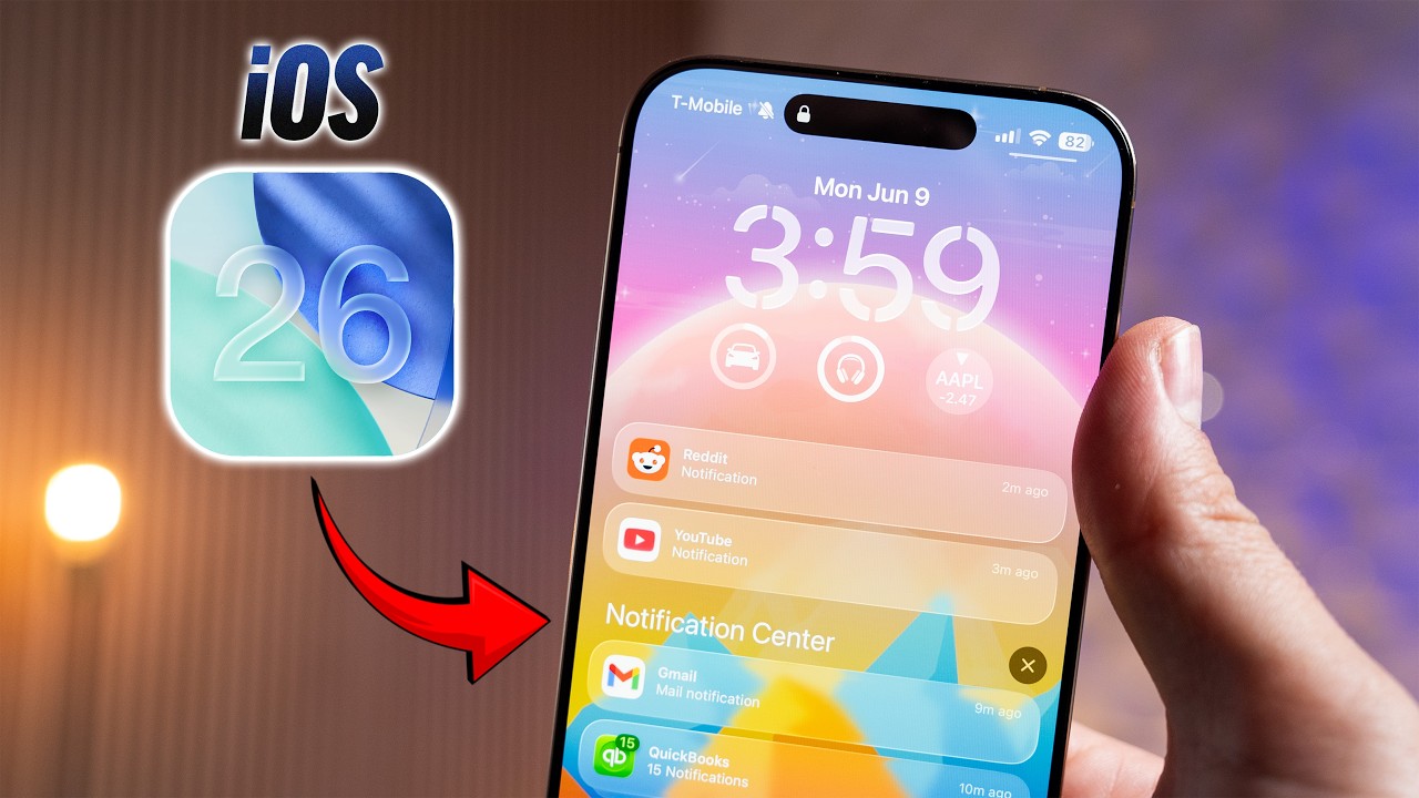 iOS 26 Liquid Glass Redesign - Apple's MASTER Plan.. - YouTube