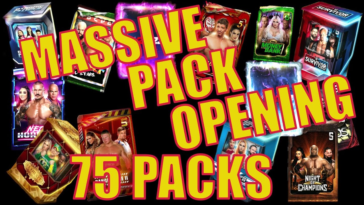 WWE 2K23 My Faction // Massive Pack Opening // 75 Packs - YouTube