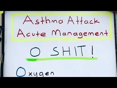 O SHIT ASTHMA ATTACK ACUTE MANAGEMENT DIAGNOSIS Treatment। DIVINE STUDY - YouTube