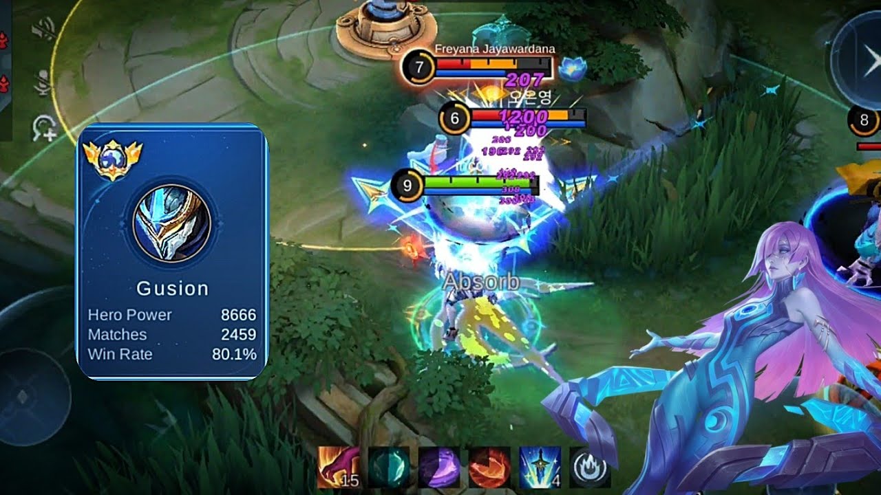 Gusion combo + Novaria ult = ☠️ | Gusion gameplay - YouTube