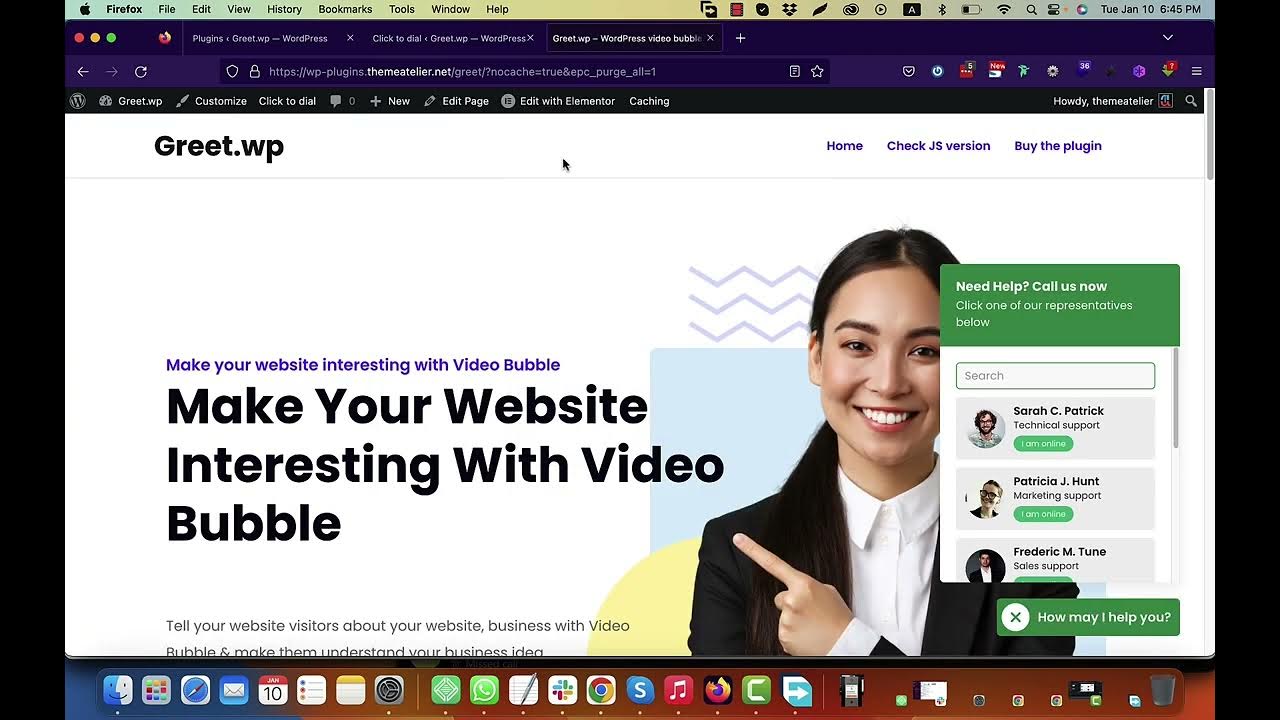 Click to dial - Direct call from website WordPress plugin [Pro] - YouTube