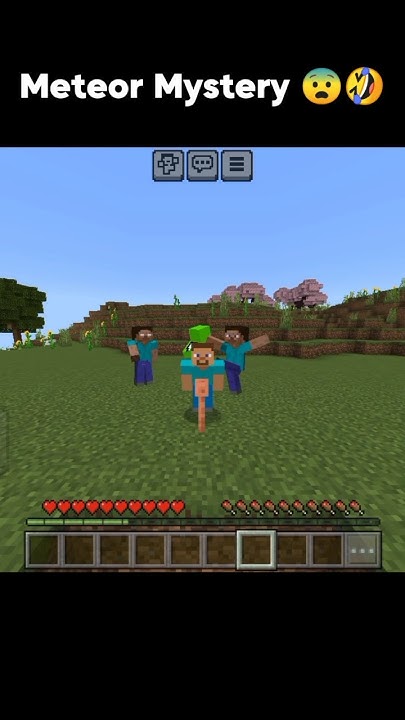 Meteor Mystery 😨🤣 #minecraftshorts #mystery #minecraftmeme #gaming ...