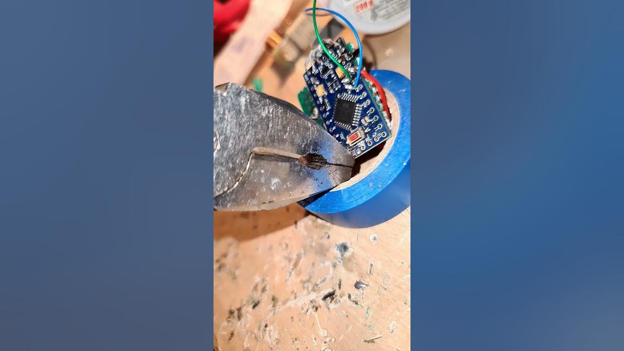 Removing annoying reset button of arduino pro mini. - YouTube