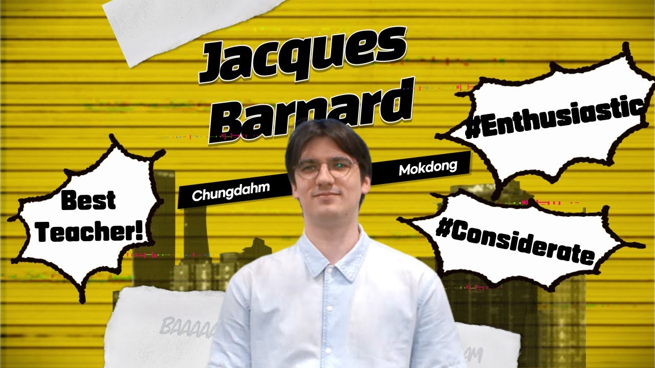 [청담_목동브랜치] Jacques Barnard 선생님을 소개합니다! - YouTube