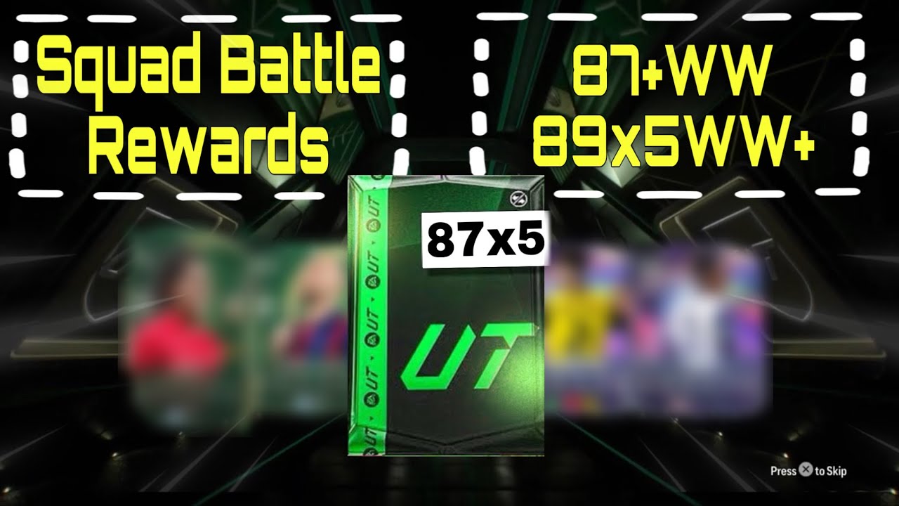 SQUAD BATTLE REWARDS WITH 87WW & 89WW+ - YouTube