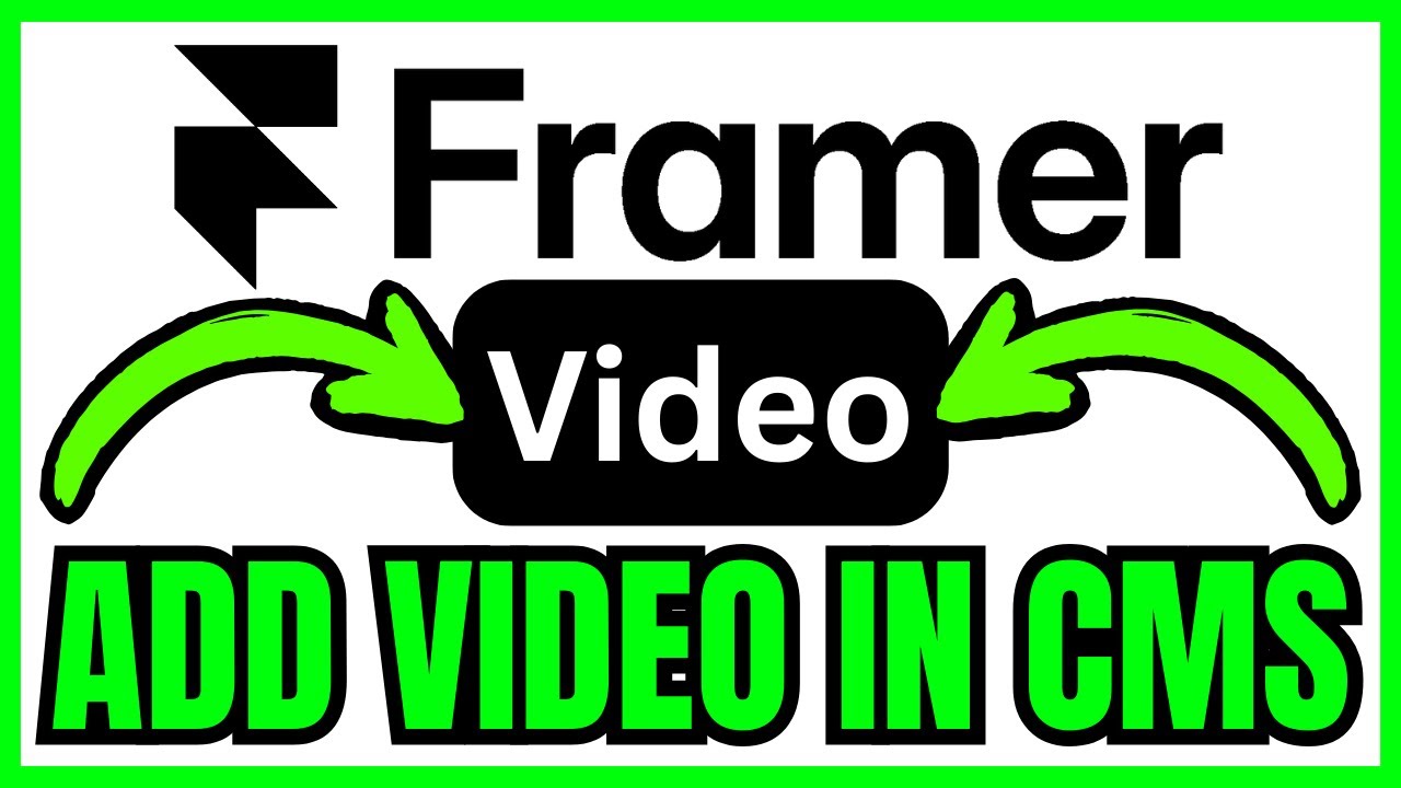 How To ADD VIDEO In CMS Framer (QUICK & EASY) 2026 - YouTube
