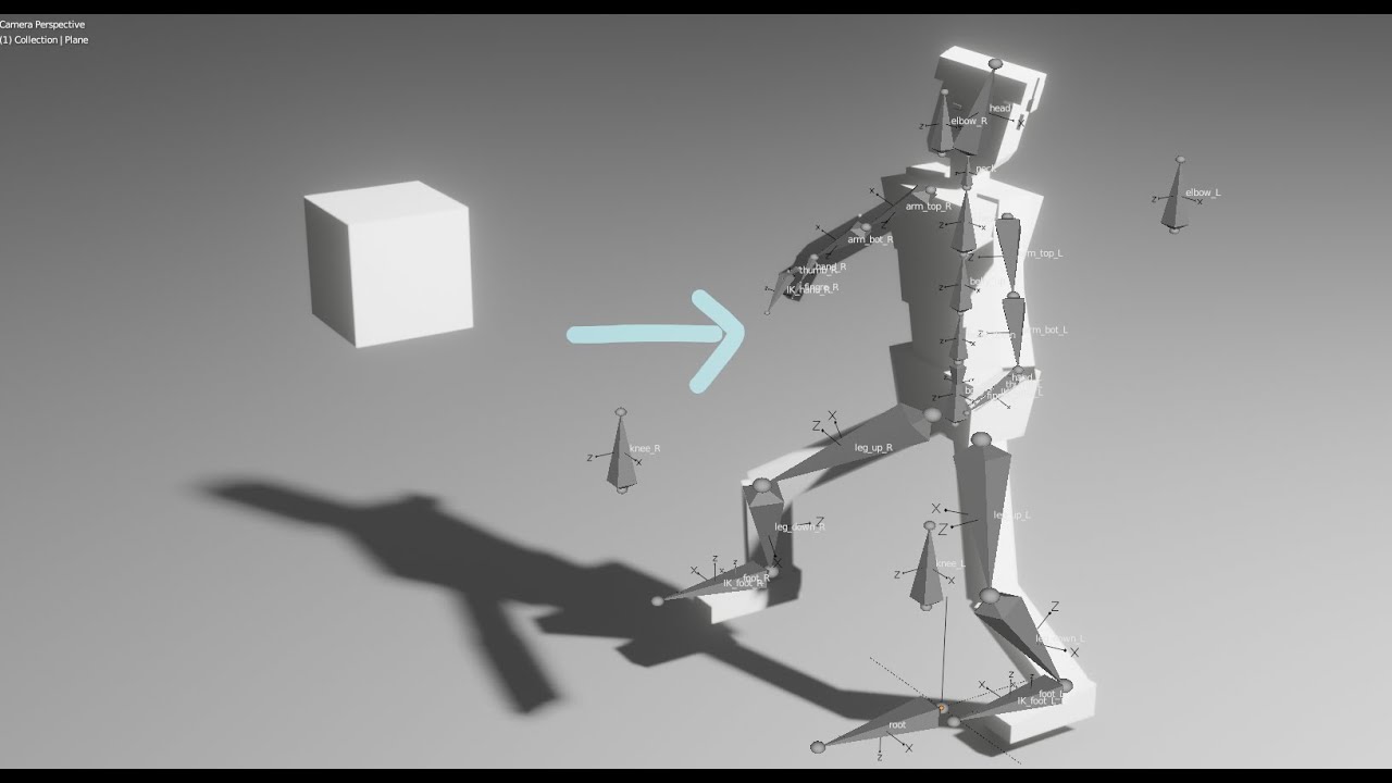 Blender IK Rigging Time Lapse - YouTube
