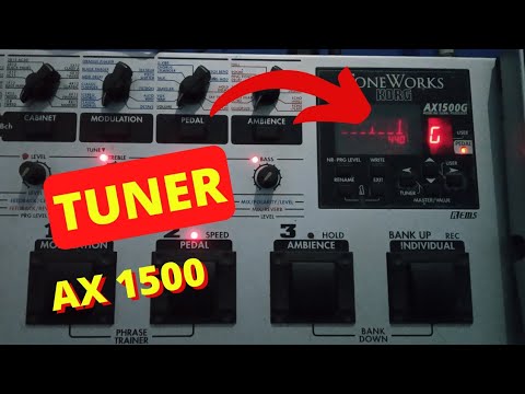 2 Cara menggunakan TUNER efek gitar korg ax 1500, pemula wajib tau ...