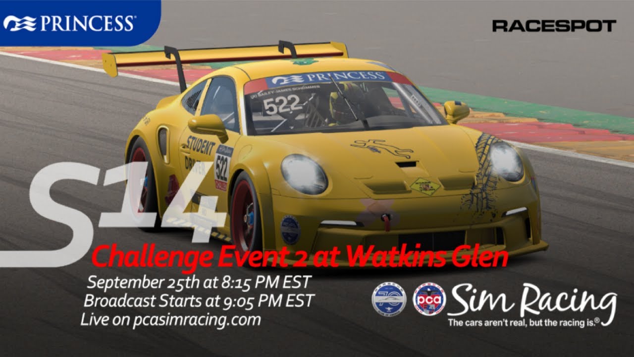 iRacing - Race 2 - PCA - Sim Racing - Watkins Glen - YouTube