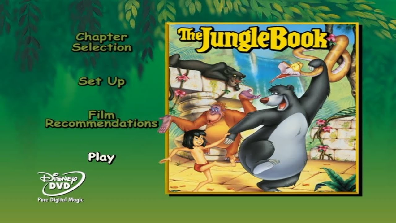 The Jungle Book DVD (2000) Menu - YouTube