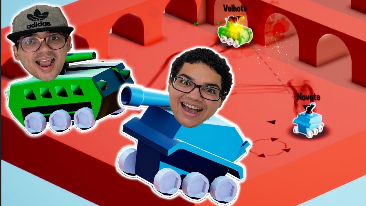 VIRAMOS TANQUES DE GUERRA EM MINIATURA E BATALHAMOS!!! (TINY TANKS ...