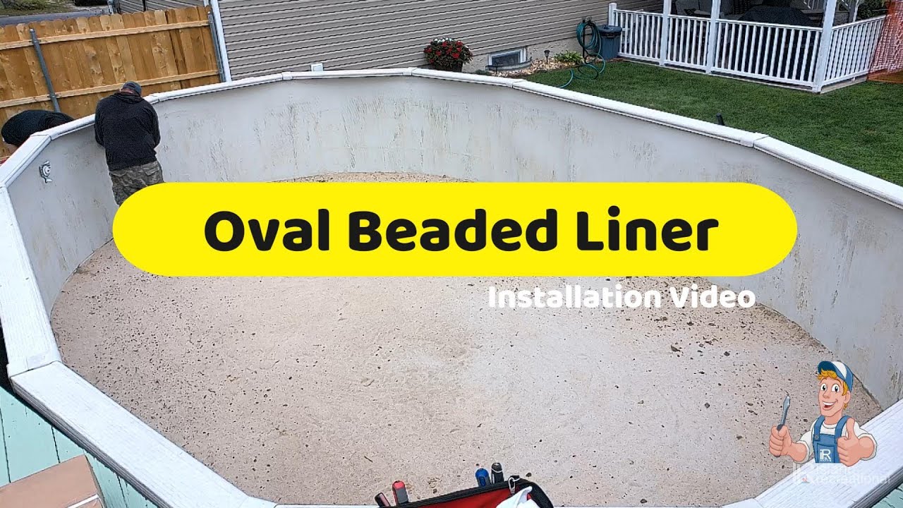 Beaded Oval Above Ground Pool Liner Replacement Island Recreational