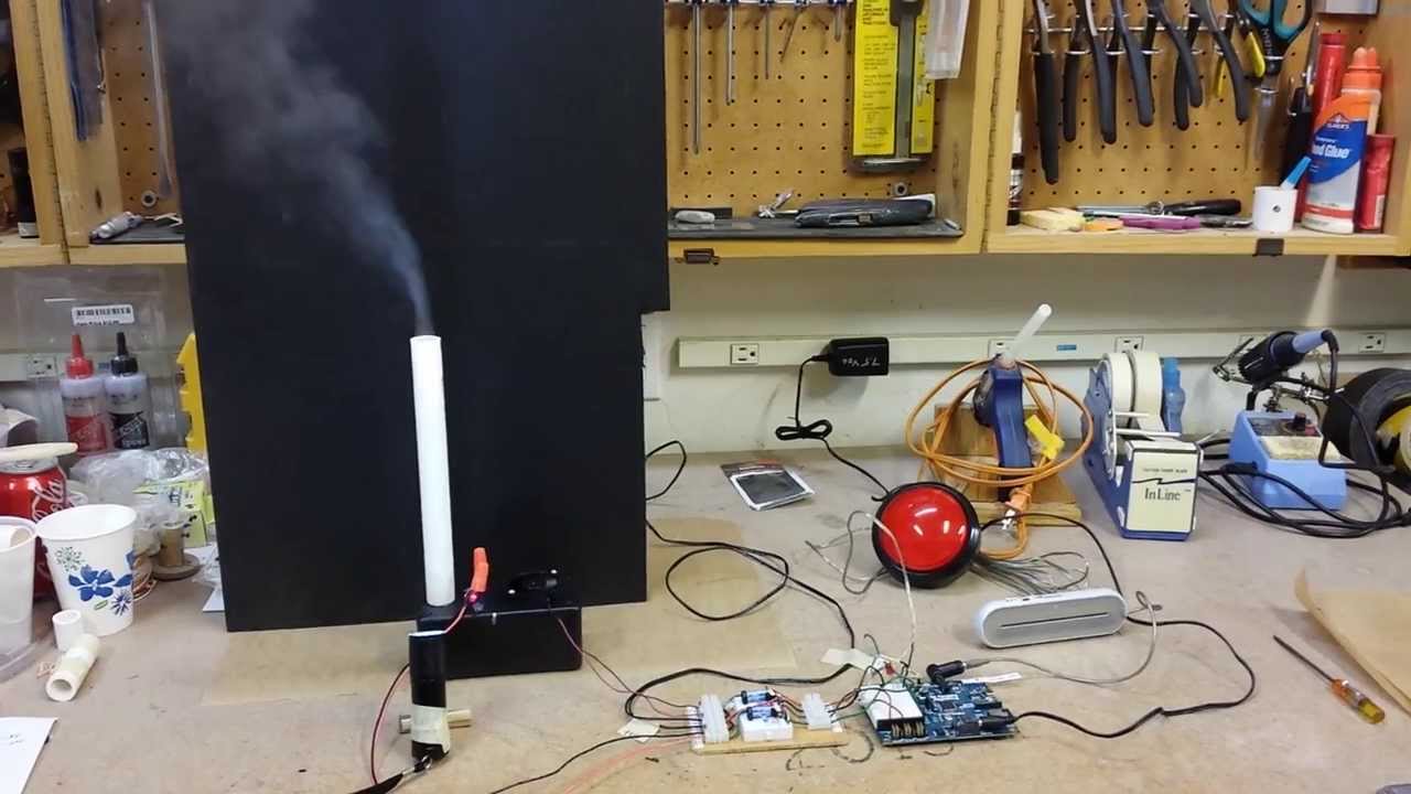 Smoke Unit Driven by Propeller - YouTube