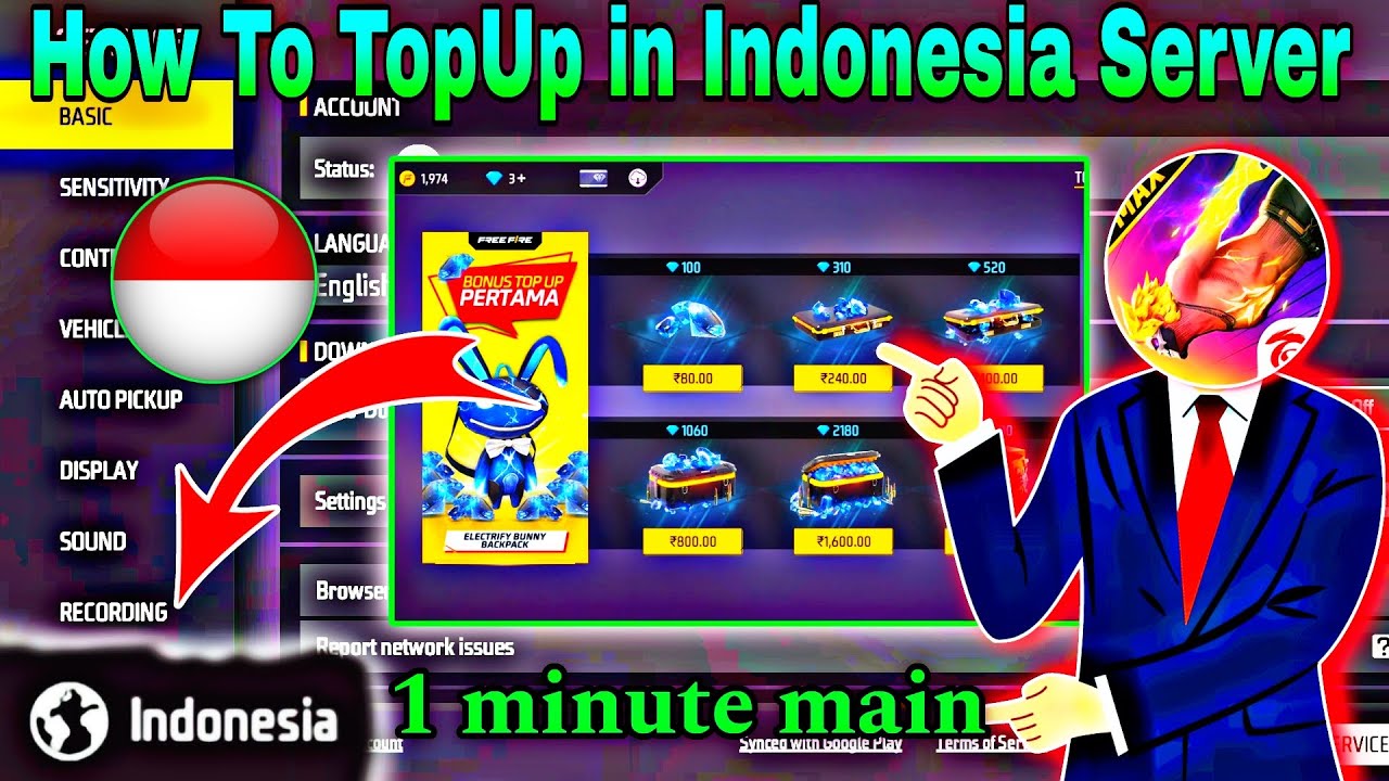 Secrets to Indonesia Server TopUp 💎| Indonesia Server main TopUp kaise ...