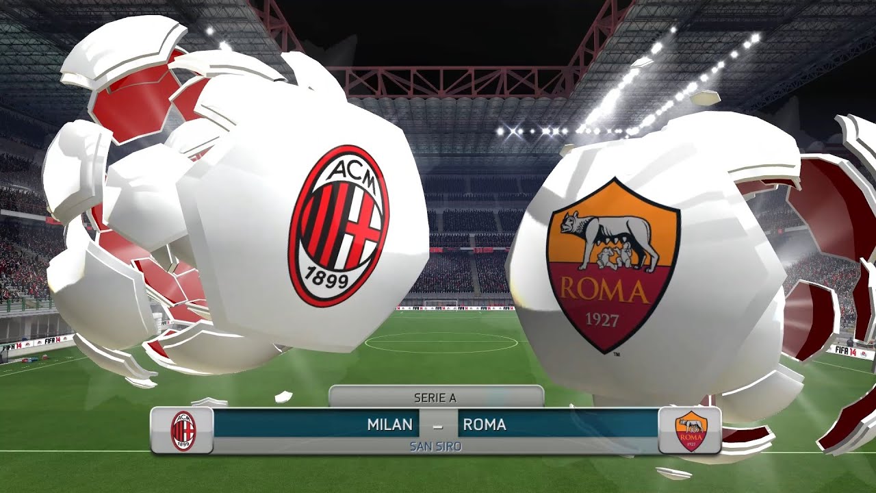 FIFA 14 | AC Milan vs Roma - Smoking bianco Kaká - Binho - Balotelli ...