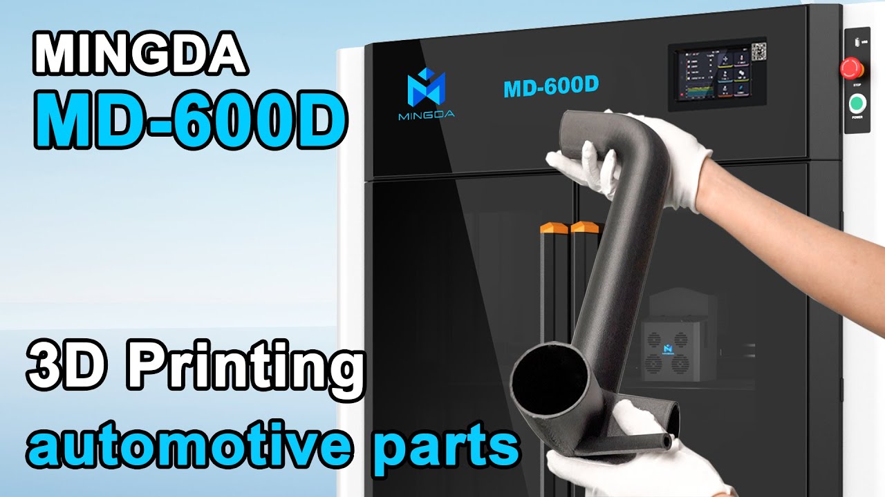 How to print an automotive ducts with MINGDA MD-600D 3D printer? 🚘 - YouTube