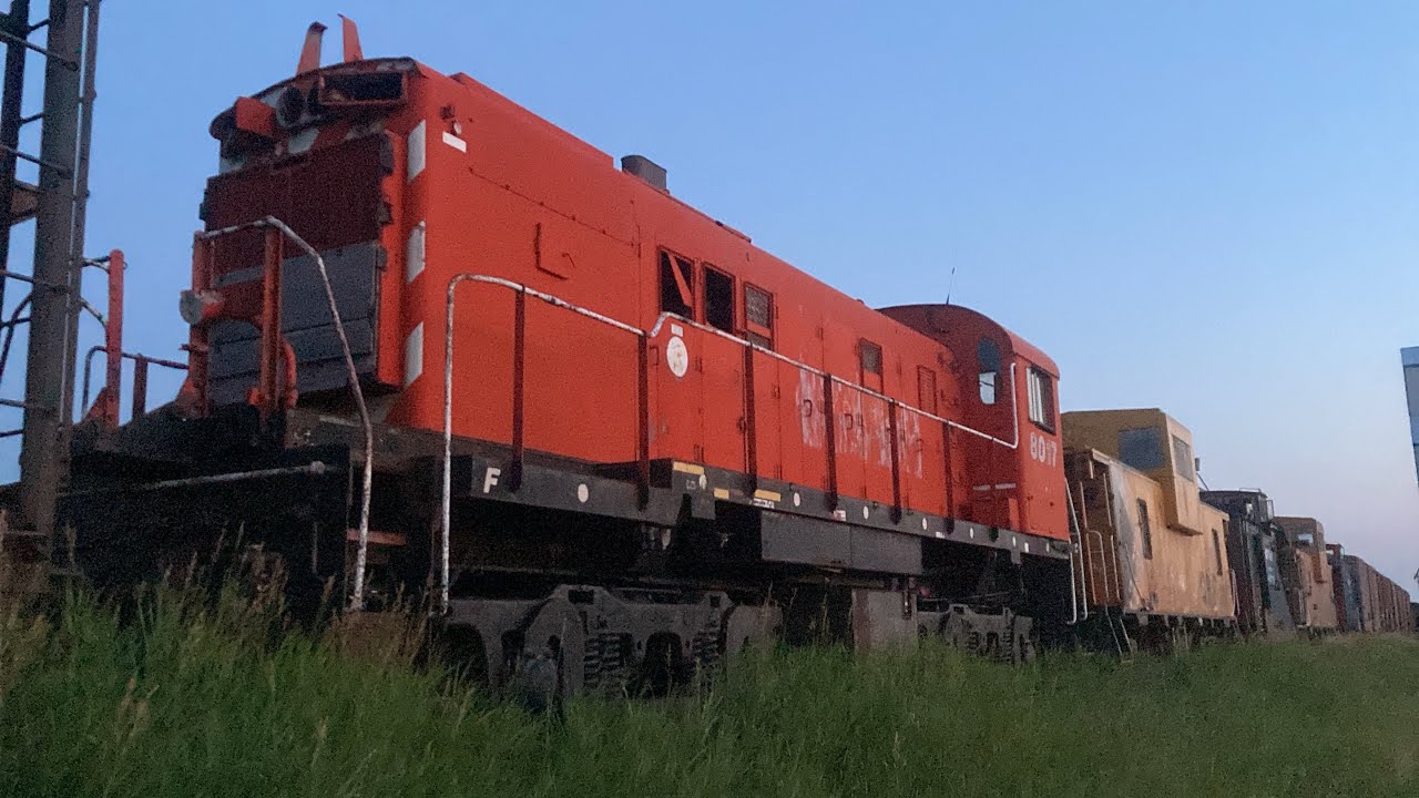 Old locomotives, cabooses, plows, and rolling stock at Aspen Crossing ...