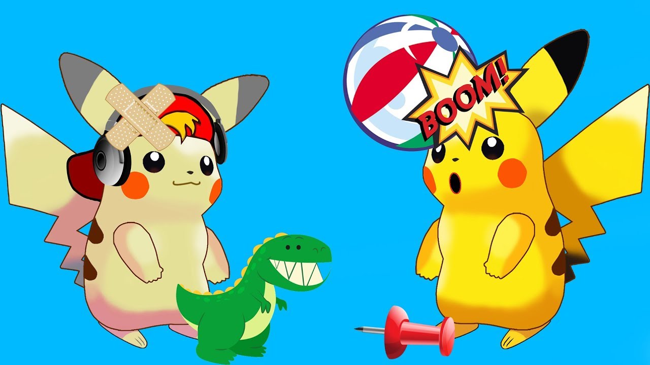 Pikachu Babies TROLL you play together ,Throw the ball at your face ...