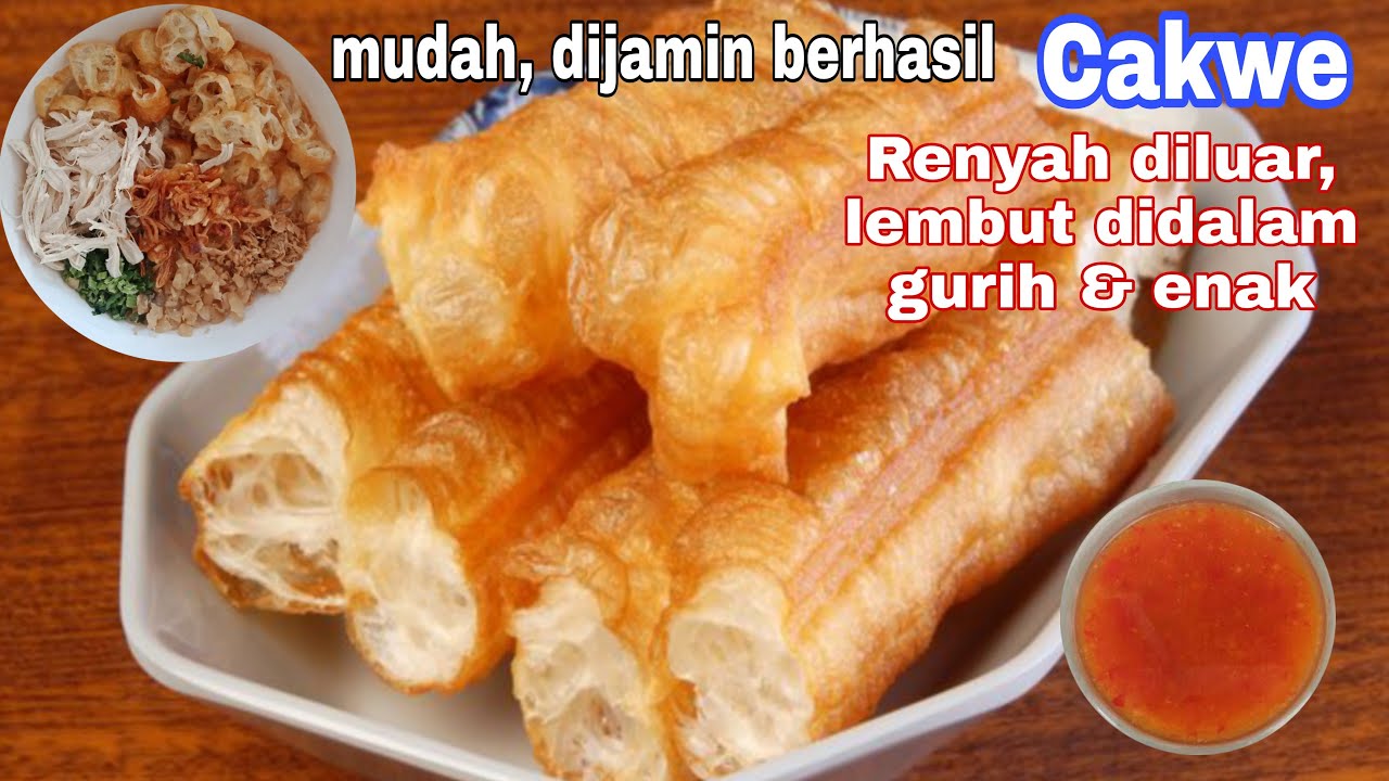 Resep cakwe renyah diluar lembut didalam, enak gurih dan empuk , cakwe ...