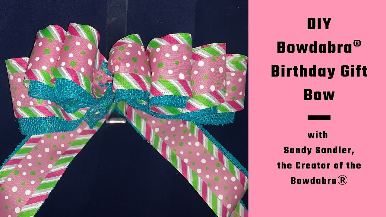 DIY Birthday Gift Bow - YouTube
