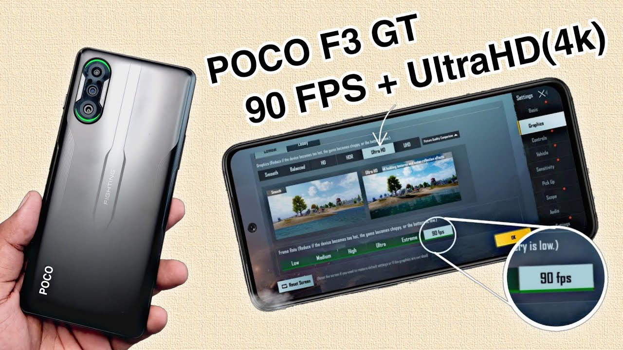 Poco F3 GT Pubg Test 90 FPS - High Graphics Test.🔥 - YouTube