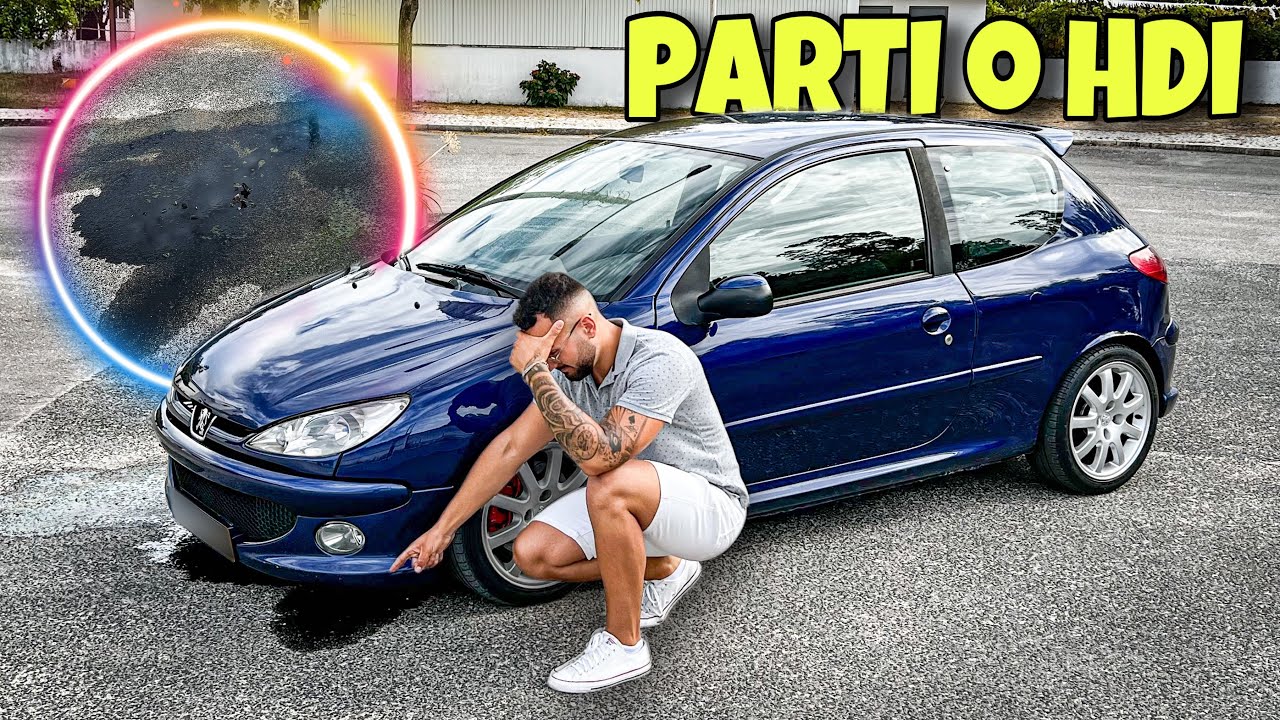 PARTI O BLOCO DO MEU NOVO PEUGEOT 206 HDI COM 300CV A MANDAR UM CORTE ...
