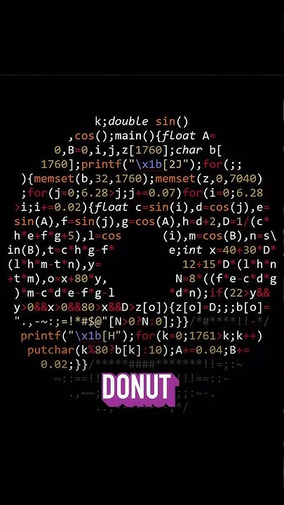 How To Code Donut Edition Coding Tech Technology Code Programming Codinglife Youtube