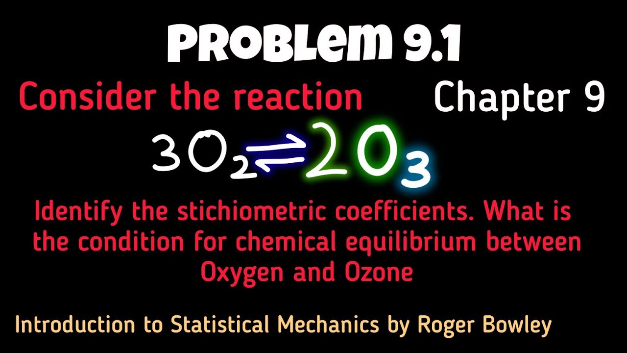 9.1 Consider the reaction. 3O2-2O3. Identify the stichiometric ...