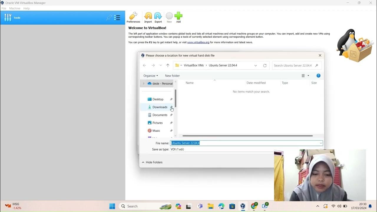 TUTORIAL MENGINSTALL UBUNTU SERVER 22.04 DI VIRTUAL BOX - YouTube