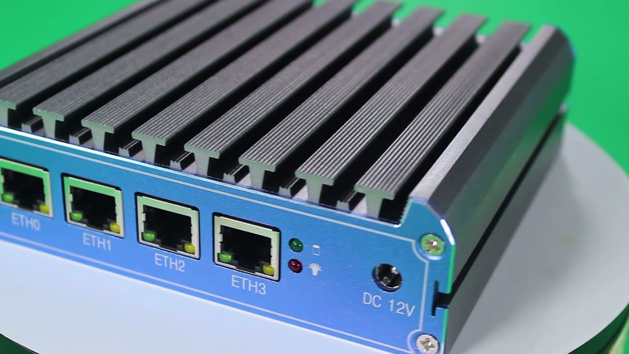 Intel Celeron J3160 J3455 J1900 Quad Core Pfsense 4LAN Firewall Mini PC mini computer Openwrt ...