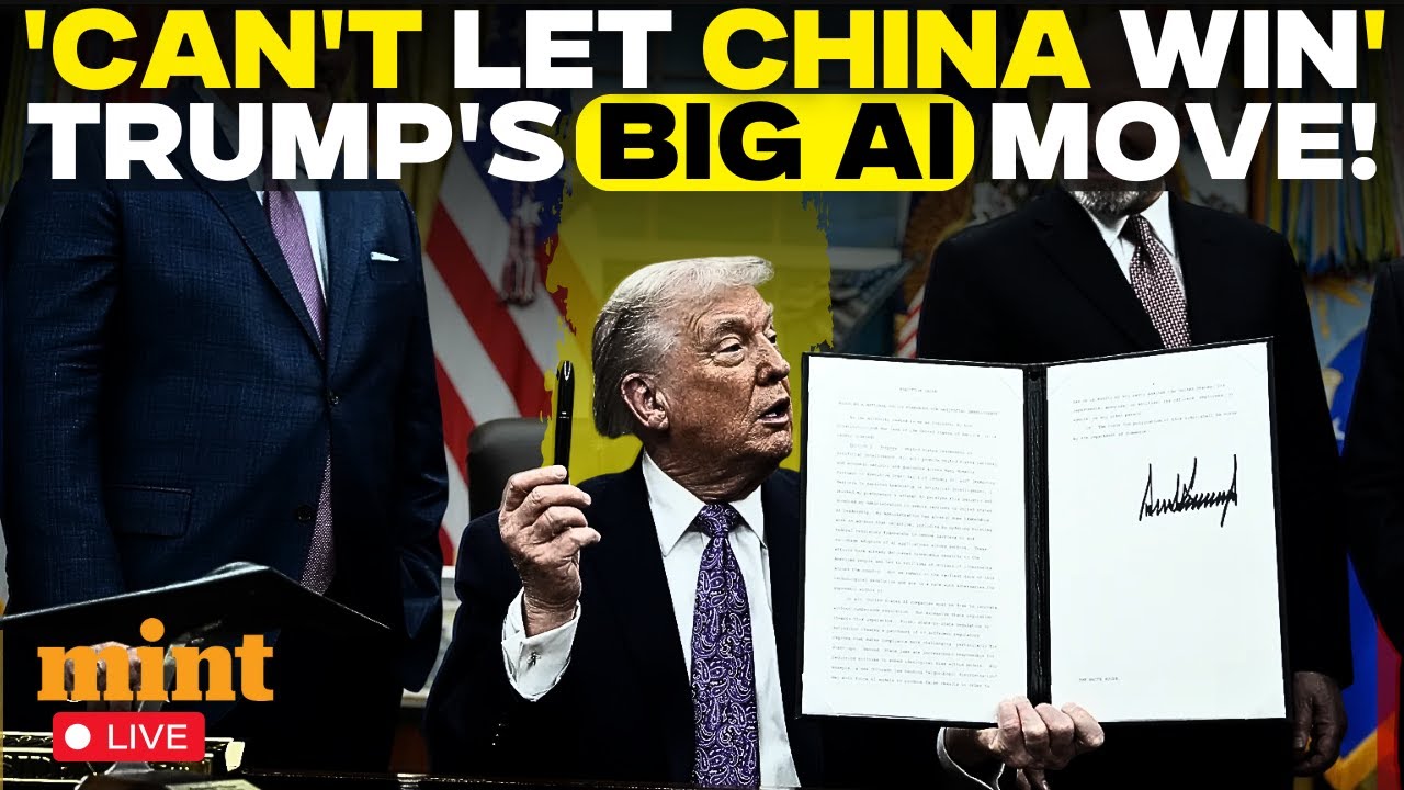 US China LIVE: Trump's BIGGEST Move To Counter China on AI, States Now ...