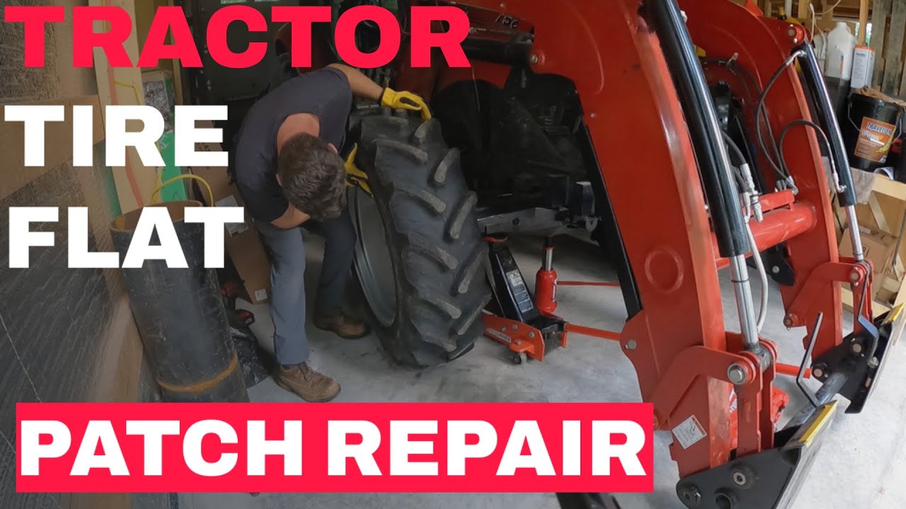 Tractor Front Tire Flat Repair. Will a patch fix a gash and thorn holes ...