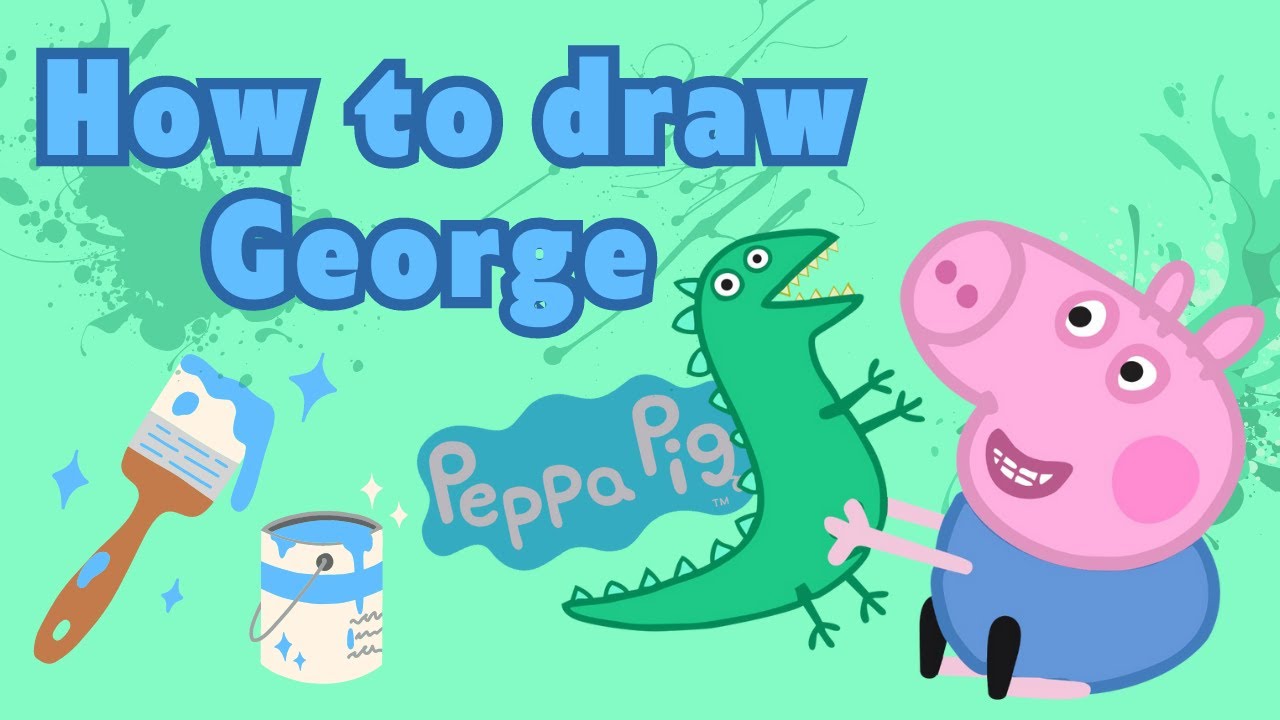 How to draw George / drawing lesson for kids / learn to draw - YouTube