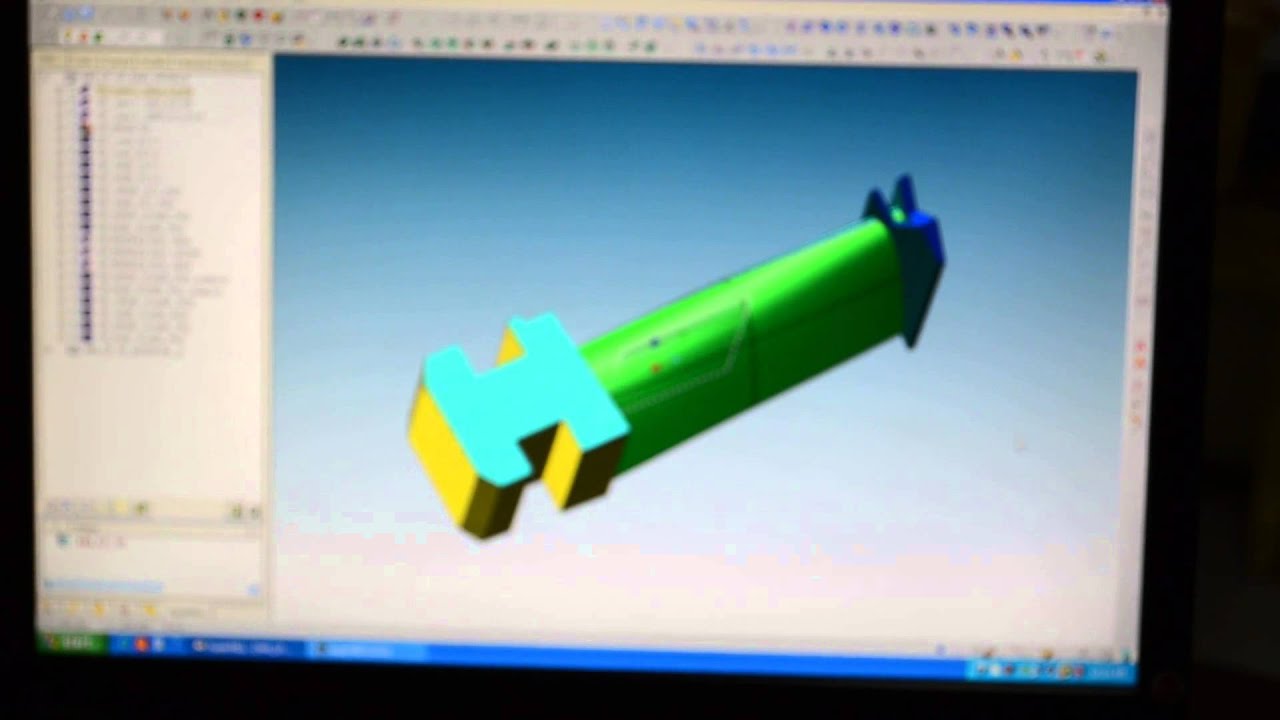 MACHINING STIMULATION ON 5AXIS SOFTWARE HYPERMILL(cad/cam) - YouTube