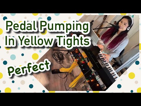 Chicken Feet Yellow Tights Piano Pedal Pumping, Perfect - Ed Sheeran, Pantyhose Nylon Hosiery Legs