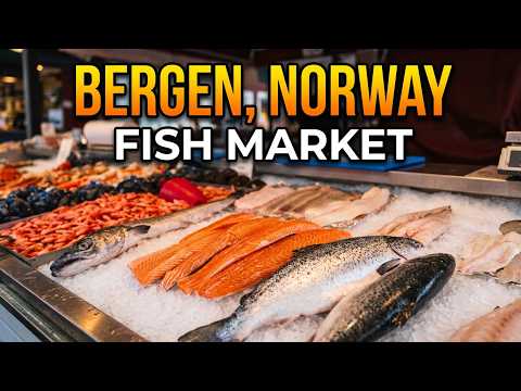BERGEN:  Fish Market Norway 2026 - Fisketorget Tour | Open & Indoor Seafood Market in Norway.