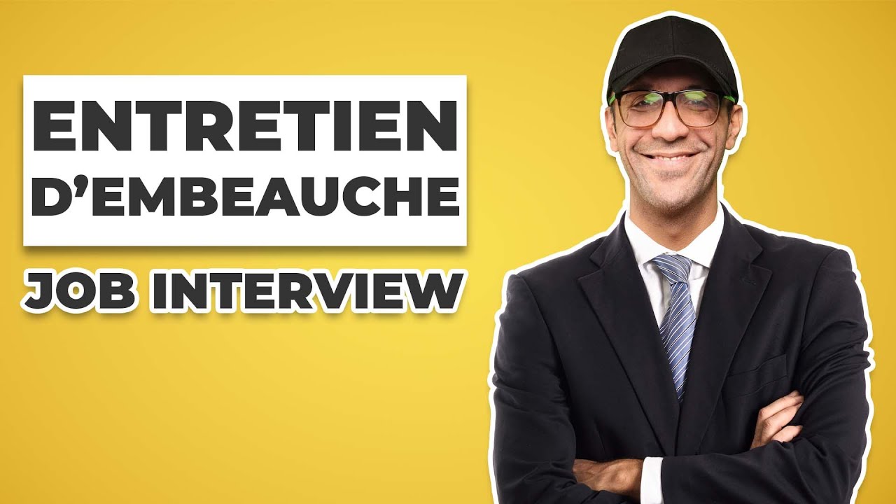 French conversation with english translation - Job interview - YouTube