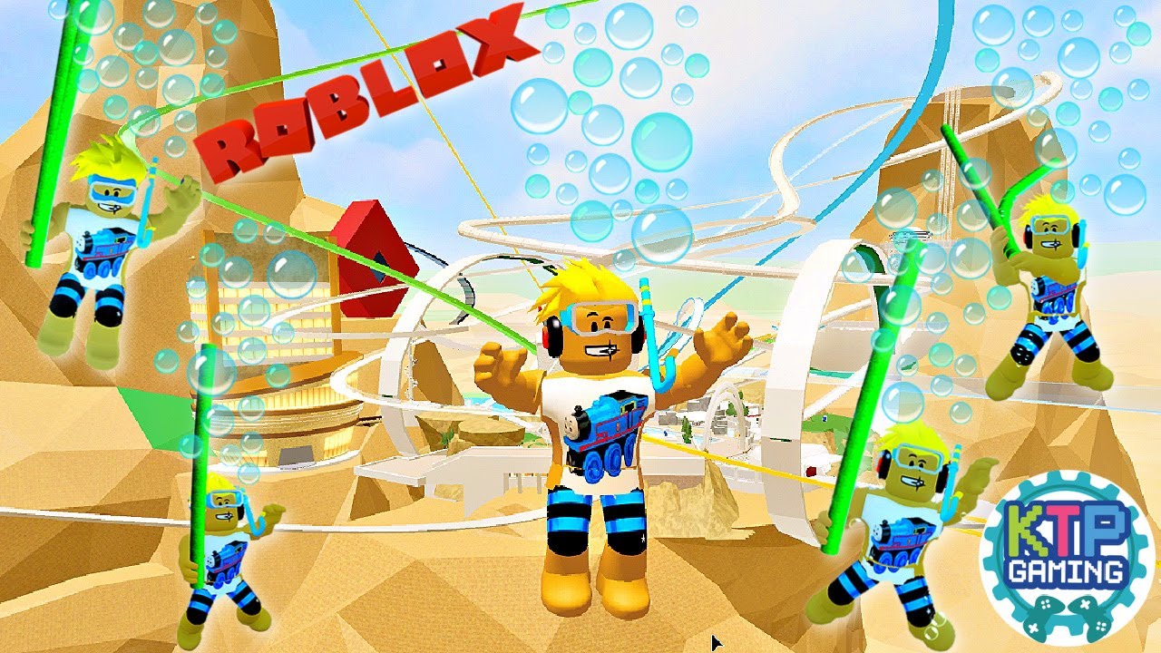 HUGE Pool Noodle Battle at Robloxian Waterpark! - YouTube