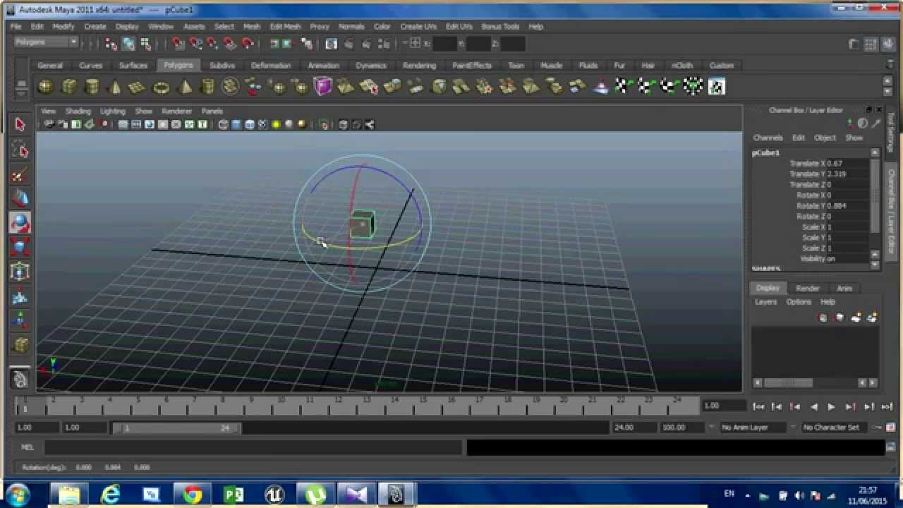تعليم برنامج Autodesk Maya : الدرس الاول : كيفية التنقل داخل 3d view ...