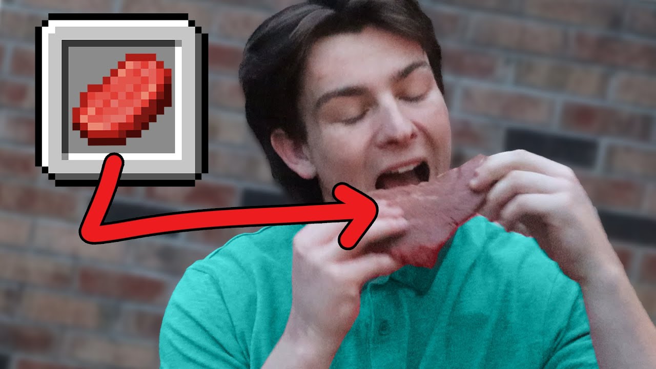 I Ate Minecraft Foods In Real Life - YouTube
