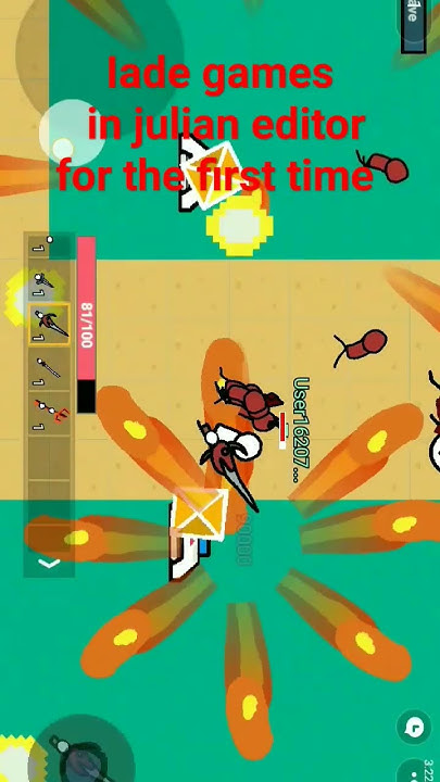 I make games in Julian editor for the first time (boss battle)#julian editor #shorts #follower ...