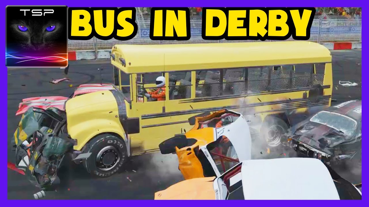 Wreckfest - School Bus vs Cars in DESTRUCTION DERBY - YouTube