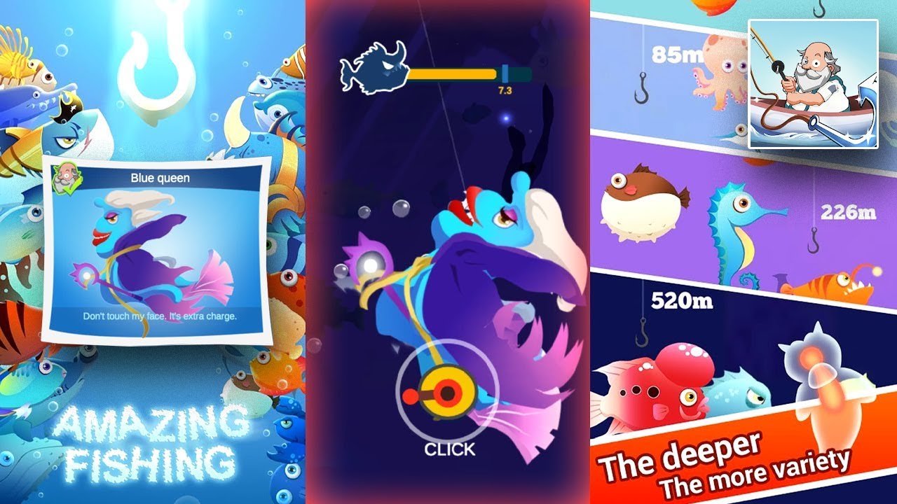 AMAZINGFISHING STAGE 4 WONDERLAND BOSS FISH BLUE QUEEN NEW MOBILE ...